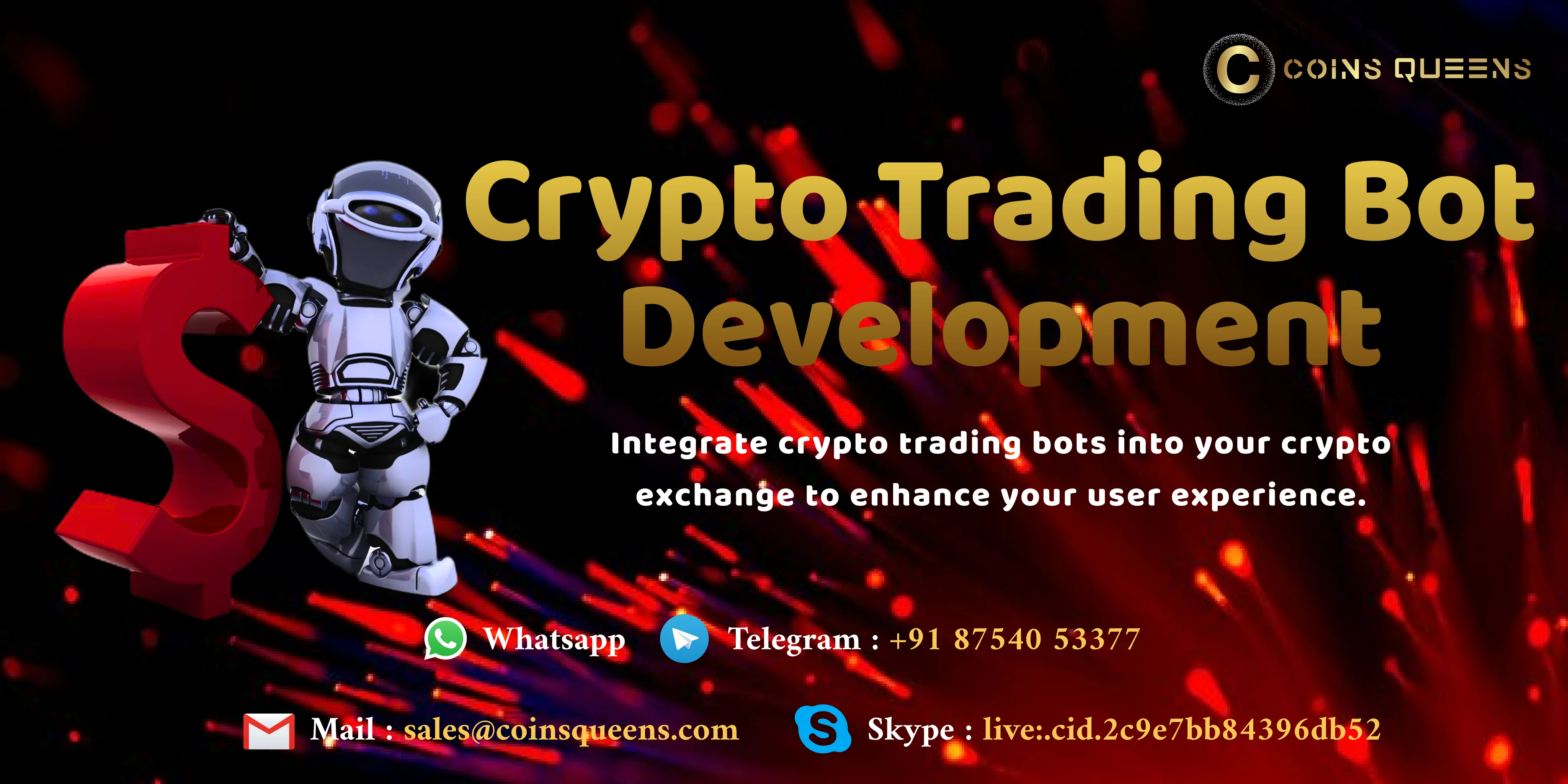 Cryptocurrency Trading Bot Development | CoinsQueens